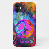 Peace Sign with Bold Colors and Light Streaks Case-Mate iPhone Case ...