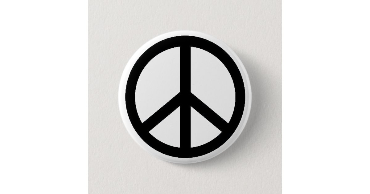 peace simbol pinback button | Zazzle