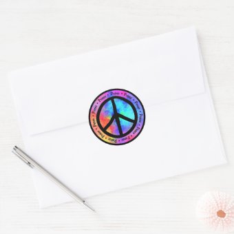 Peace Sticker | Zazzle