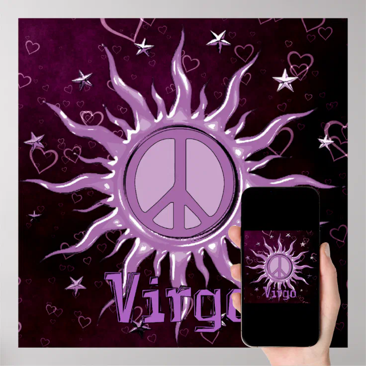 Peace Sun Virgo Poster | Zazzle