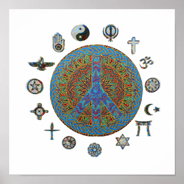Peace Symbol Poster | Zazzle