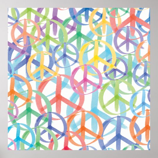 Peace Symbols Art Poster | Zazzle.com