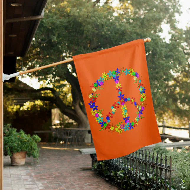 peace symbols, house flag | Zazzle