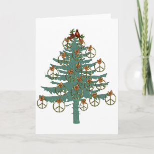 Peace Sign Christmas Cards | Zazzle