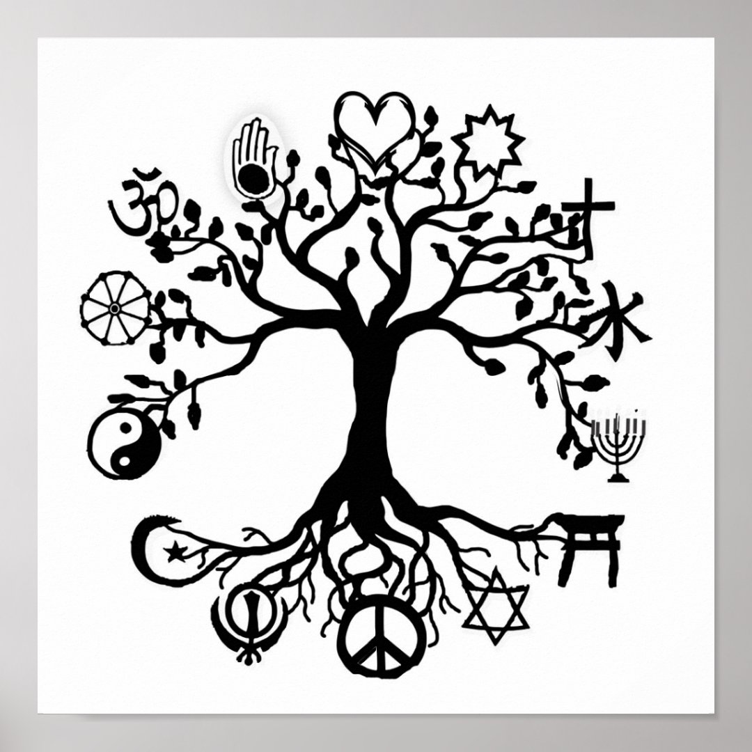 Peace Tree Poster | Zazzle