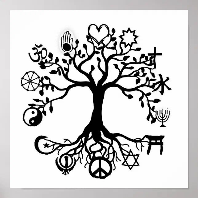 Peace Tree Poster | Zazzle