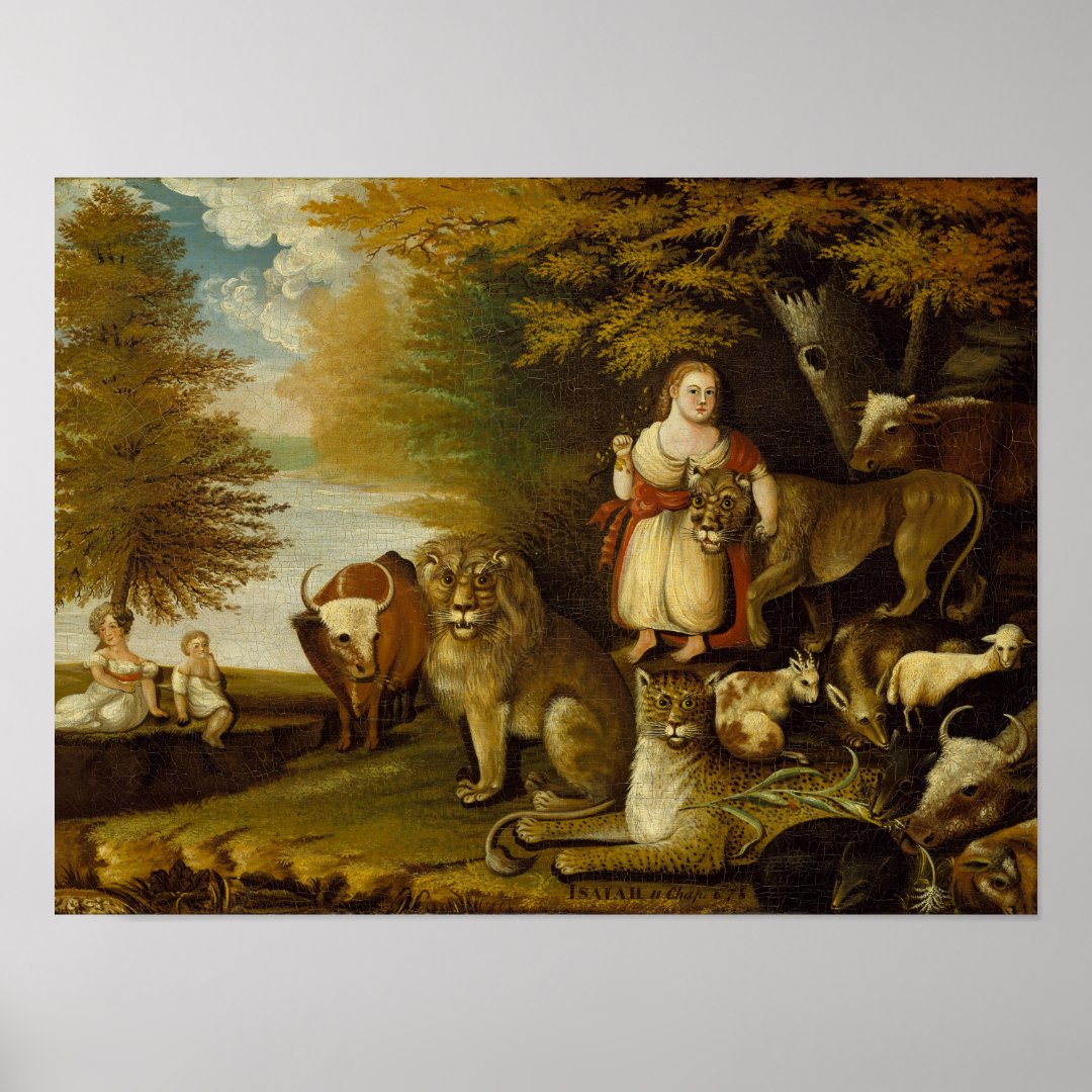 Peaceable Kingdom | 1830-32 Poster | Zazzle