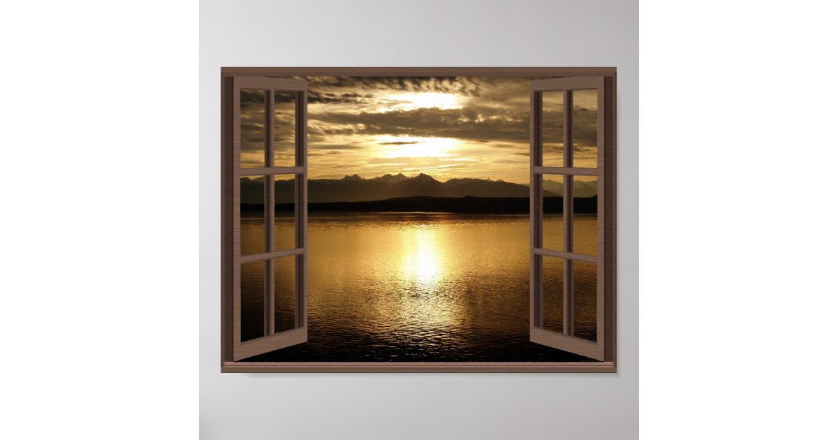 Peaceful and Serene Calm Waters Poster | Zazzle