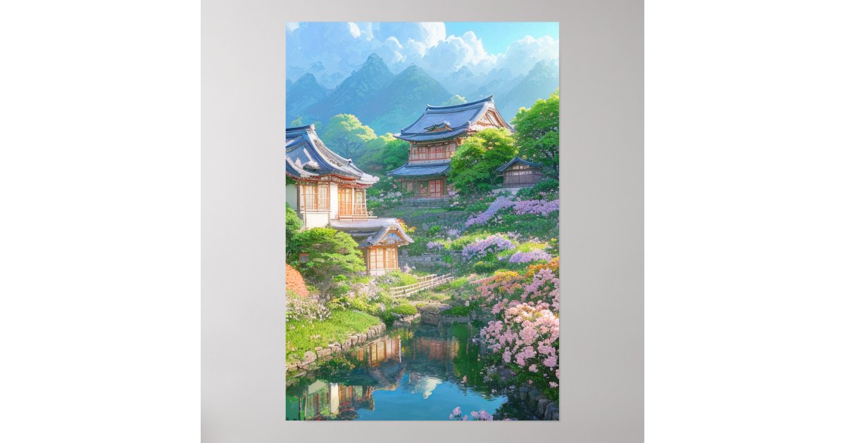 Peaceful Countryside Living Poster | Zazzle