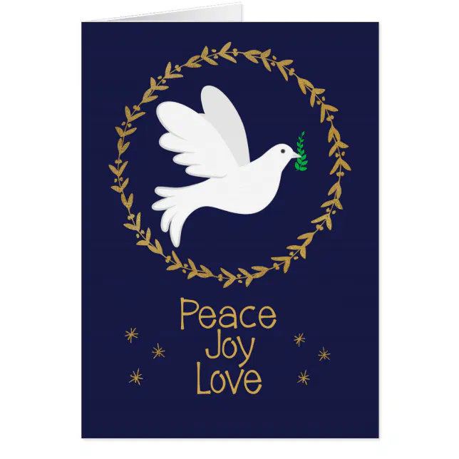 Peaceful Holiday Dove Card | Zazzle