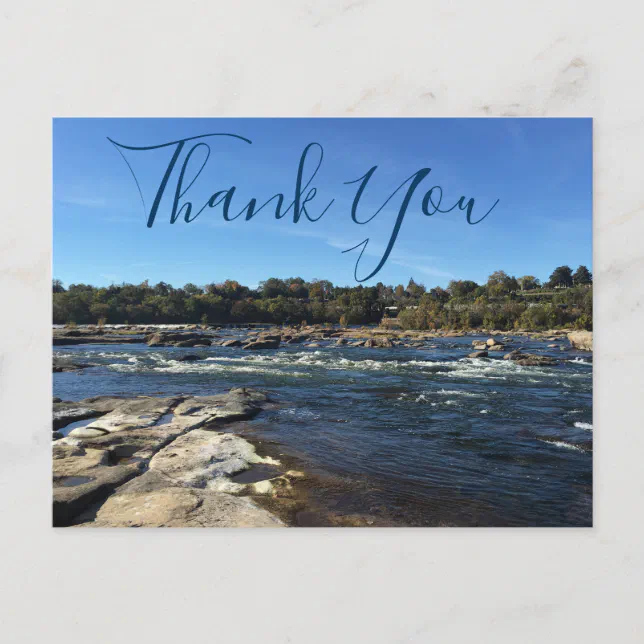 Peaceful James River Thank You Postcard | Zazzle