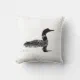 Peaceful loon throw pillow | Zazzle
