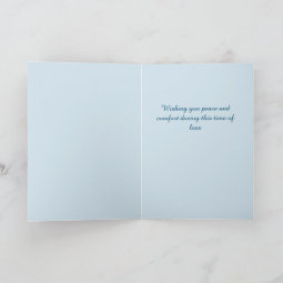 Peaceful Ocean Sympathy Card | Zazzle