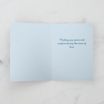 Peaceful Ocean Sympathy Card | Zazzle
