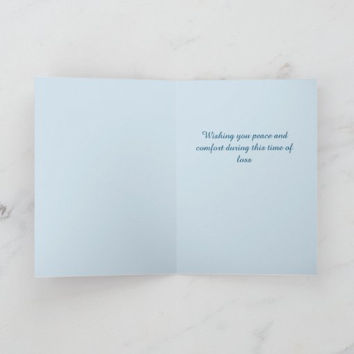 Peaceful Ocean Sympathy Card | Zazzle