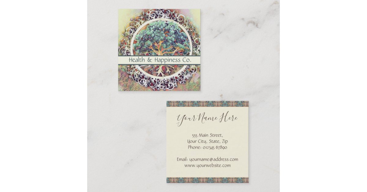 Peaceful Tree of Life Business Card | Zazzle