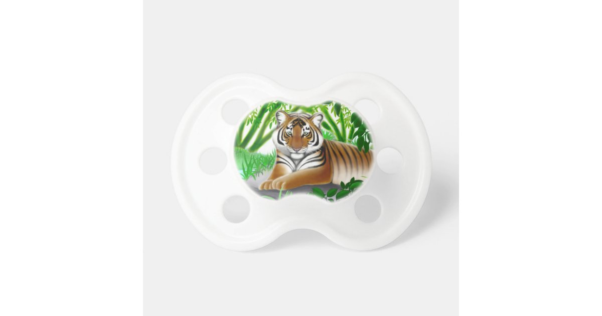 Peaceful Young Bengal Tiger Baby Pacifier | Zazzle