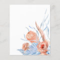 Peach and blue tropical flyer | Zazzle