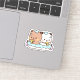 Peach And Goma Mochi Bear Sticker | Zazzle
