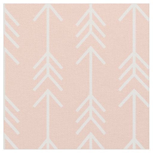 Peach Arrows Fabric | Zazzle