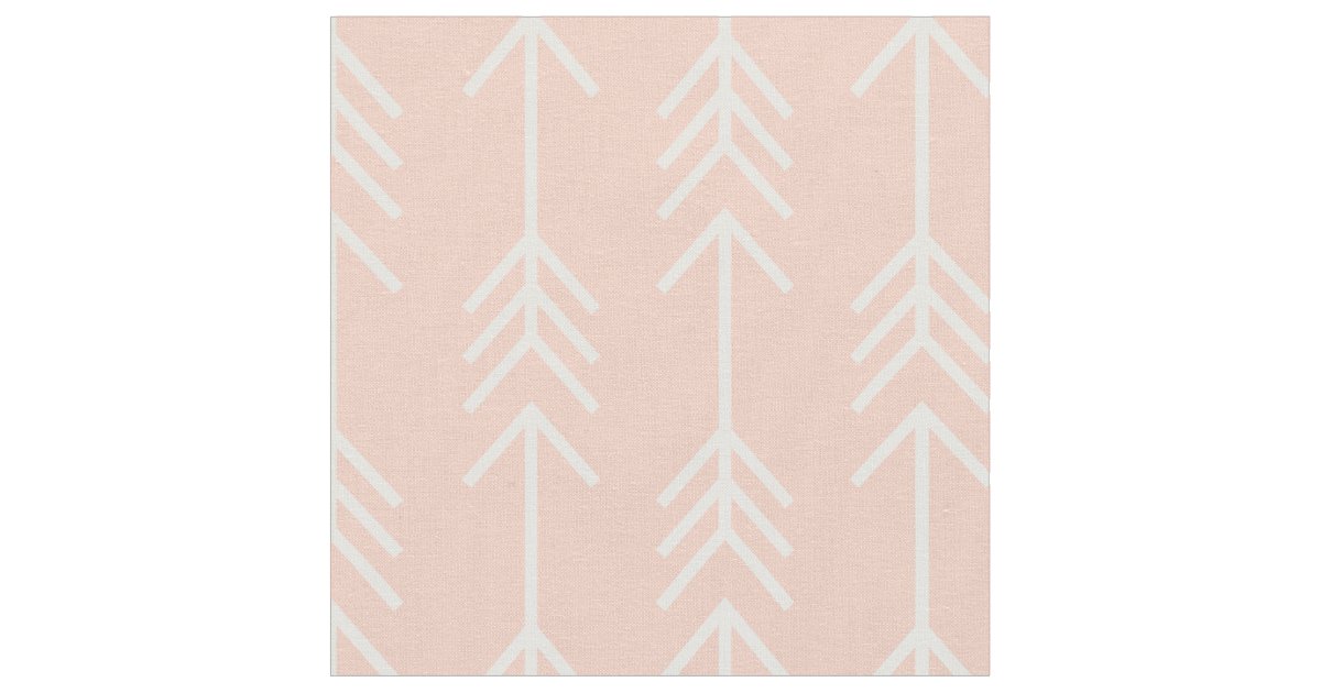 Peach Arrows Fabric | Zazzle