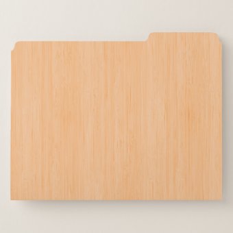 Peach Bamboo Wood Grain Look File Folder | Zazzle
