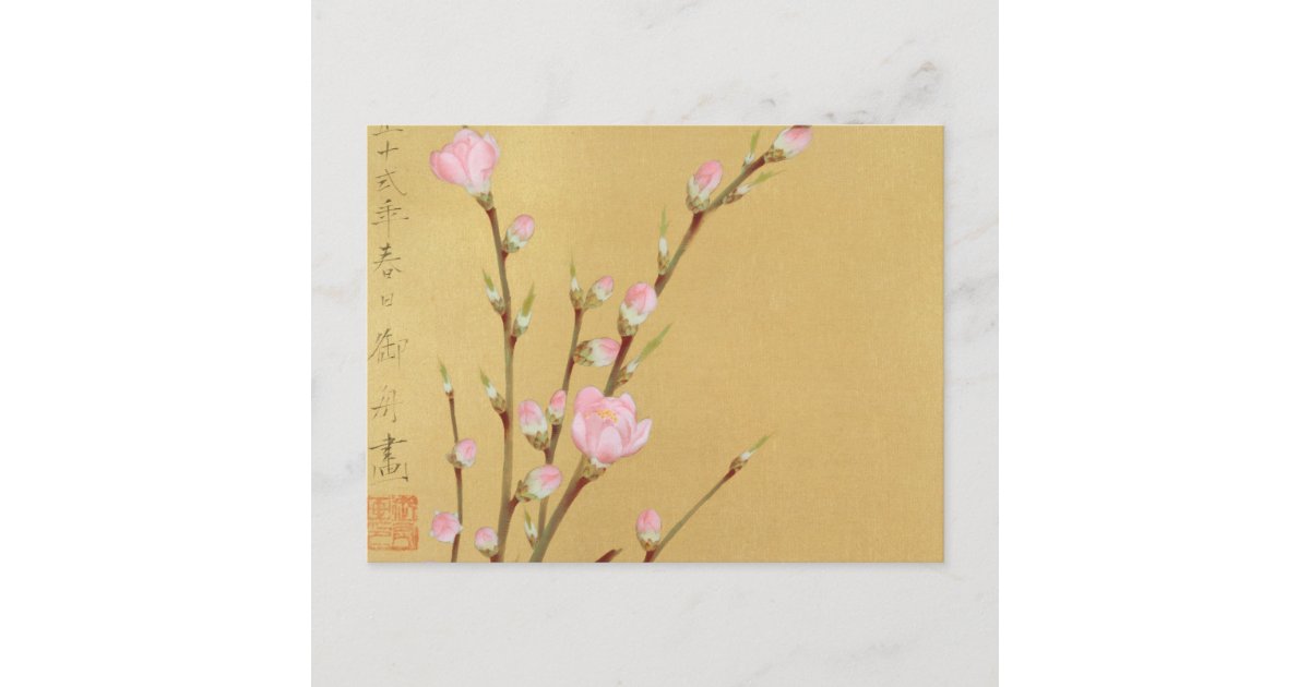 Peach Blossoms Postcard | Zazzle