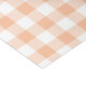 Peach Buffalo Check Pattern Tissue Paper | Zazzle