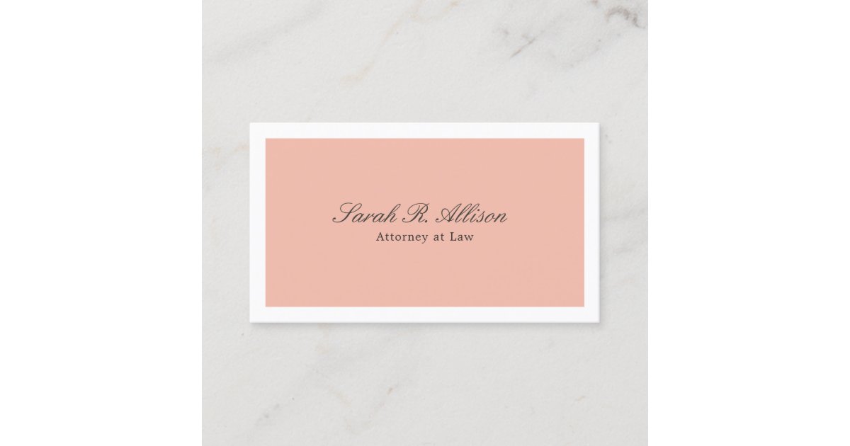 Peach Business Card | Zazzle