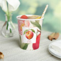 Peach Fuzz Baby Shower Paper Cups | Zazzle