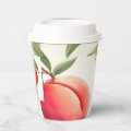 Peach Fuzz Baby Shower Paper Cups | Zazzle