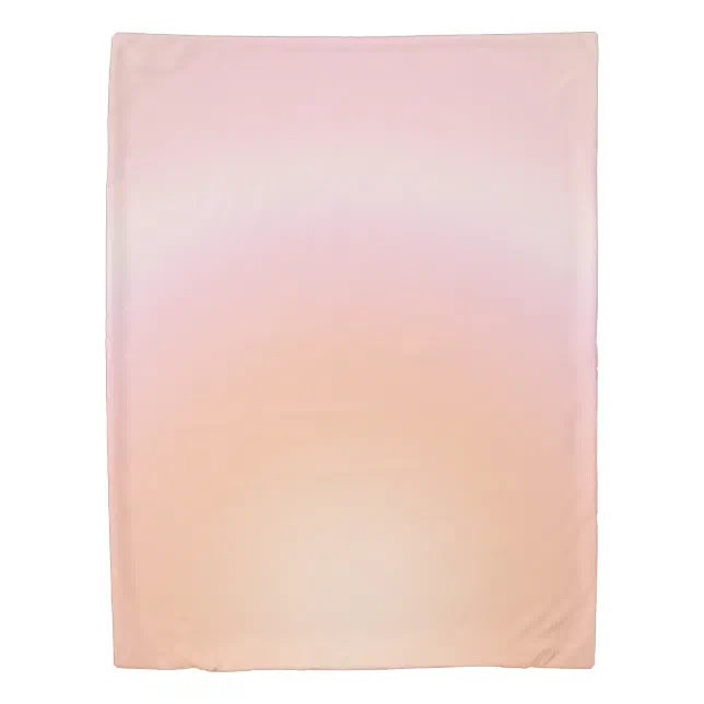 Peach Fuzz Gradient Duvet Cover | Zazzle
