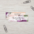 Peach Fuzz Rose Floral Salon Bookmark Appointment Mini Business Card ...