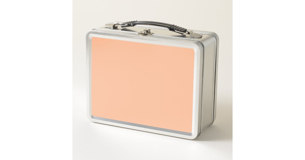 Peach Fuzz Solid Color Metal Lunch Box | Zazzle