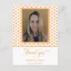 Peach Graduation Thank You Photo Postcard | Zazzle