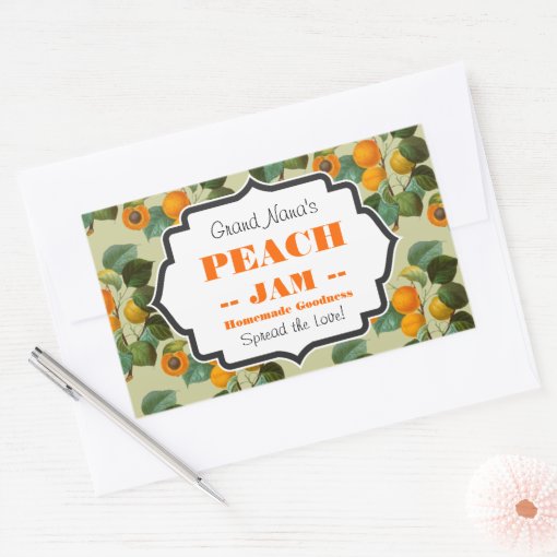 Peach Jam Label | Zazzle