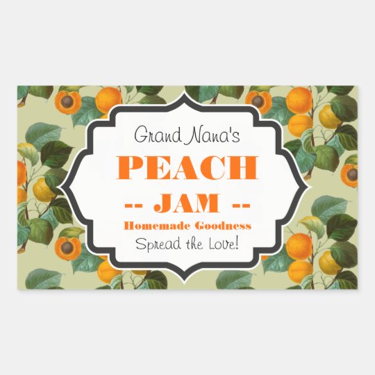 Peach Jam Label | Zazzle.com