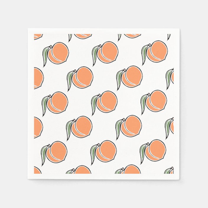 Peach Paper Napkins | Zazzle.com