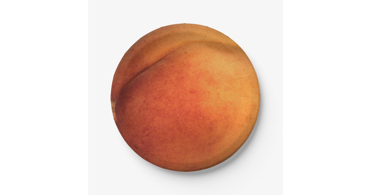 Peach Paper Plates 7" | Zazzle