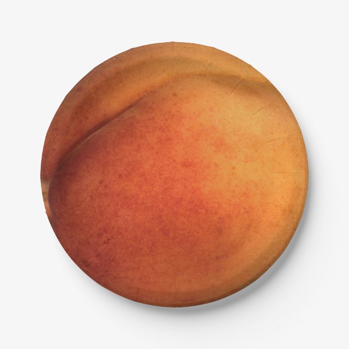 Peach Paper Plates 7" | Zazzle.com