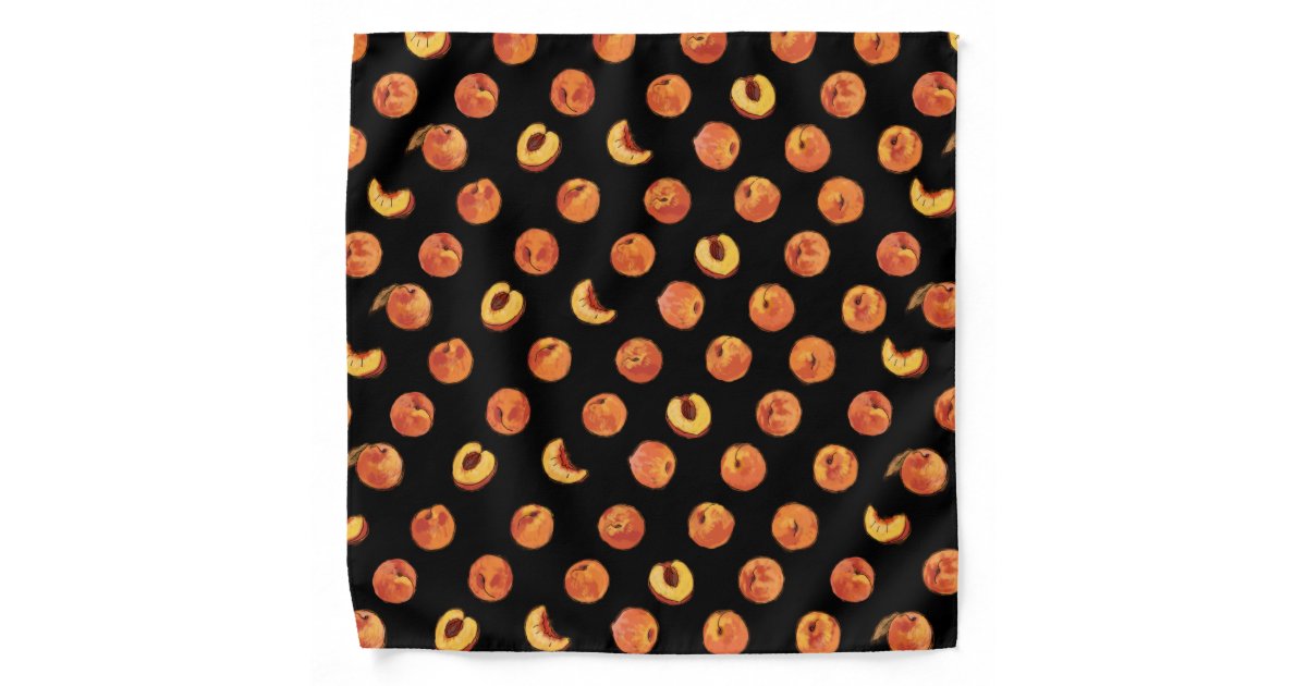 Peach pattern bandana | Zazzle