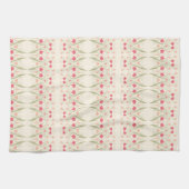 Peach peach and green kitchen towel | Zazzle