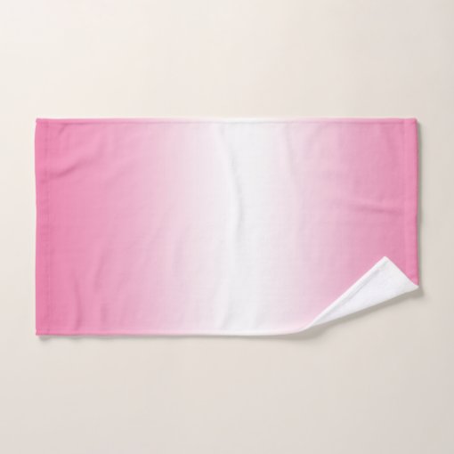 Peach Pink Ombre Gradient Color Bath Towel Set | Zazzle