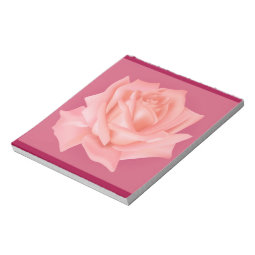 Peach-pink roses notepad | Zazzle