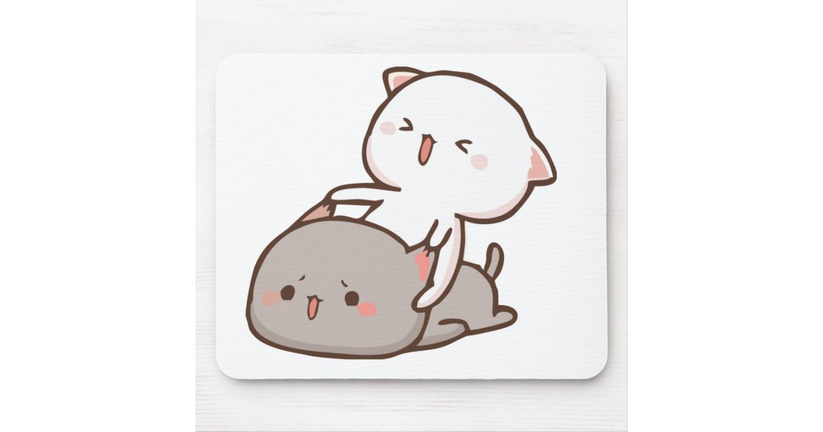 Peach Trolling Goma Mouse Pads | Zazzle