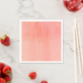 Peach Watercolor design paper napkin | Zazzle