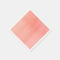 Peach Watercolor design paper napkin | Zazzle