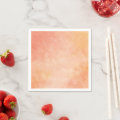 Peach Watercolor design paper napkin | Zazzle