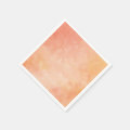 Peach Watercolor design paper napkin | Zazzle