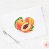 Peaches Classic Round Sticker | Zazzle